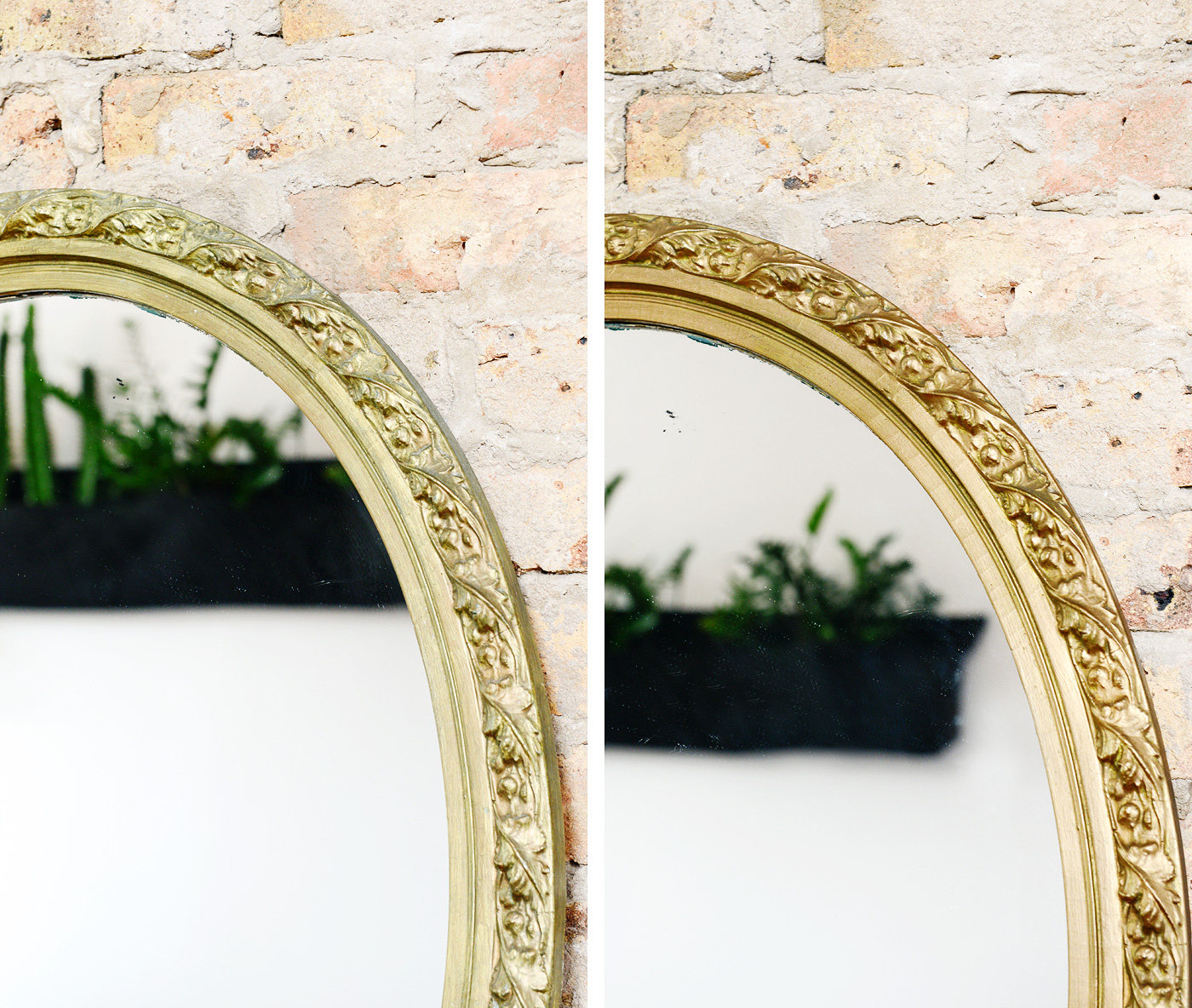 A Quick + Easy Mirror Makeover Using Rub 'N Buff - Yellow Brick Home