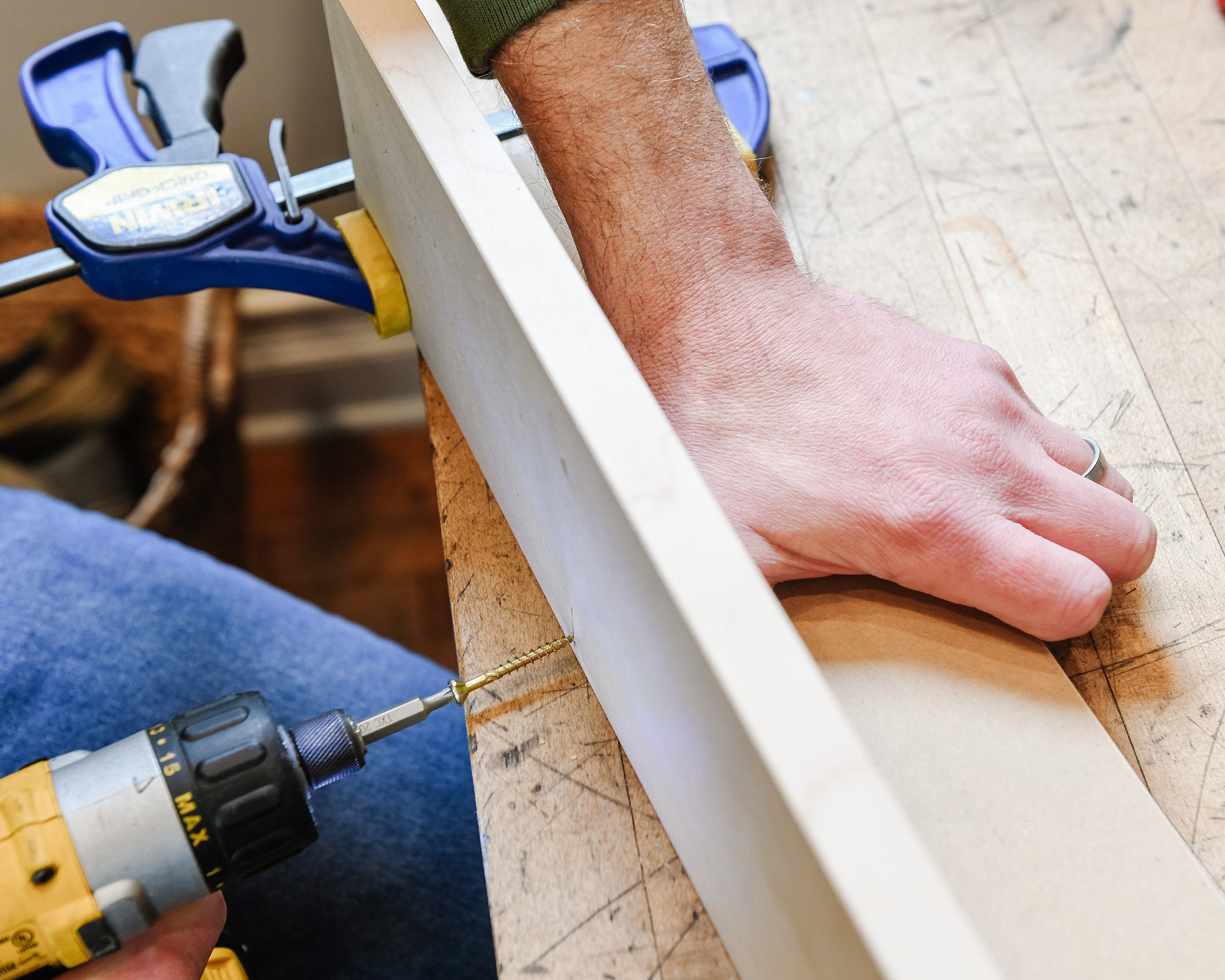How to Make a DIY Shaker Peg Rail with Shelf - Yellow Brick Home
